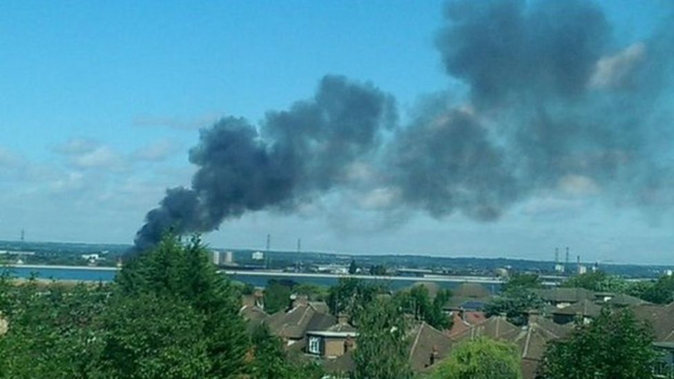 Enfield industrial site fire: More than 70 firefighters tackle blaze ...