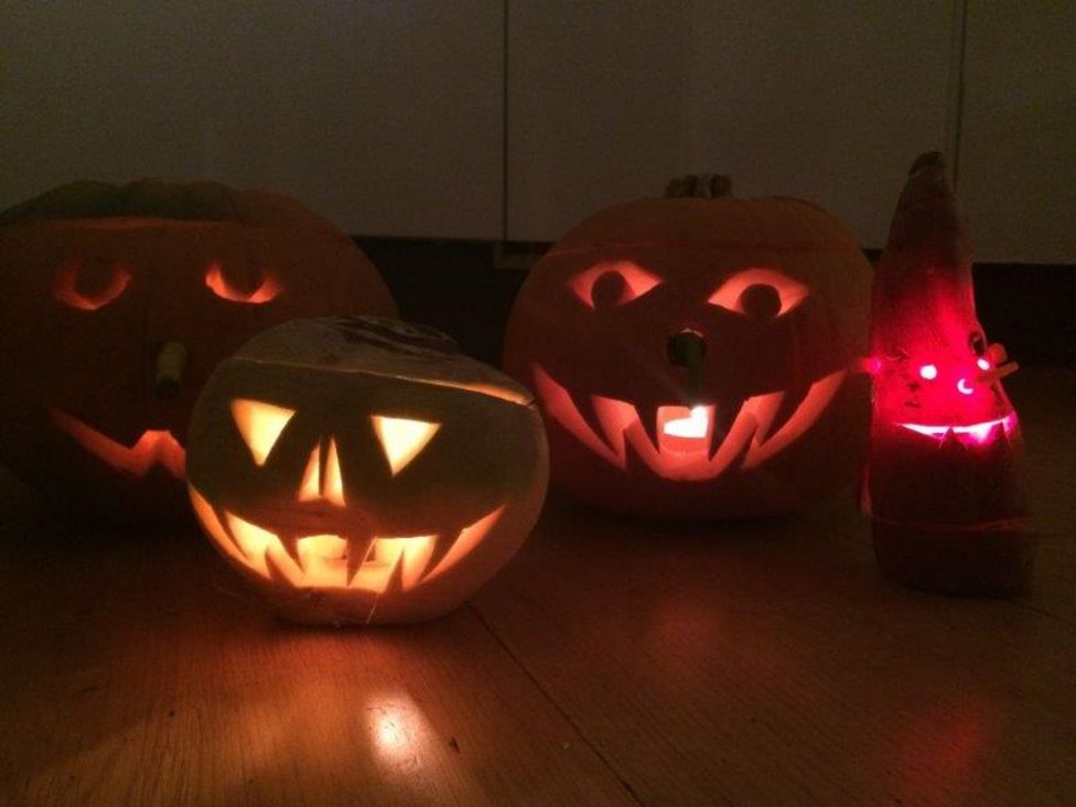 Your pictures of the traditional Halloween neep lantern - BBC News