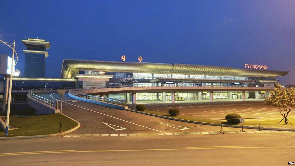 North Korea unveils gleaming new airport for Pyongyang - BBC News