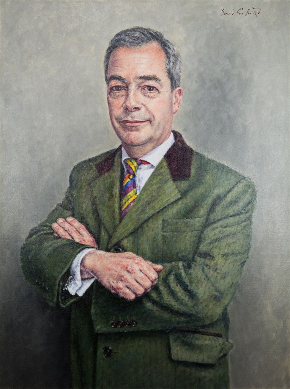 No takers for £25,000 portrait of Nigel Farage - BBC News