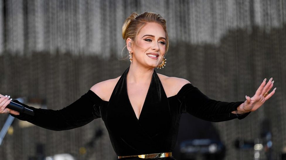 The story behind Adele's Hyde Park Pride flag - BBC News