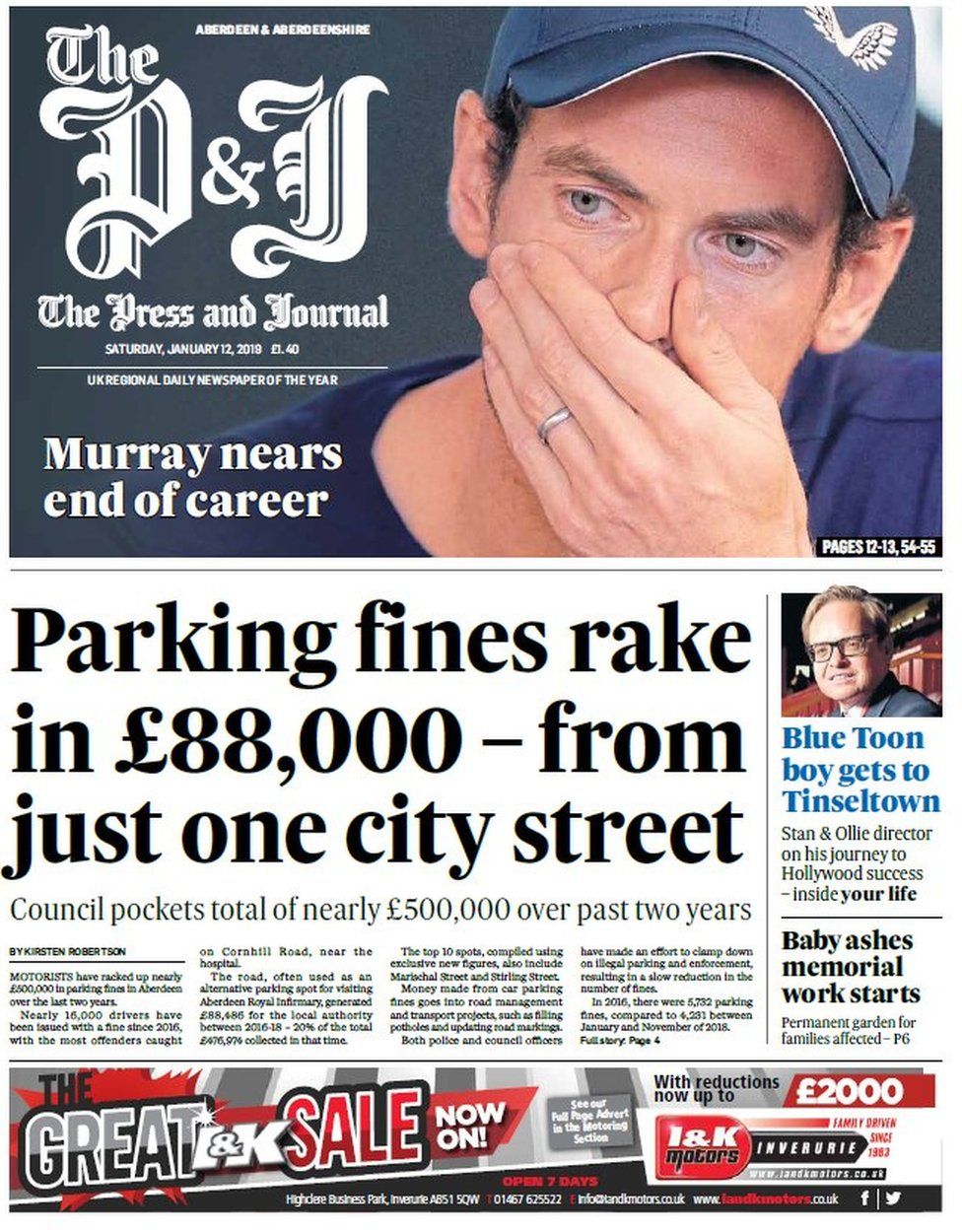 Scotland's papers: Scotland salutes 'greatest hero' Andy Murray - BBC News