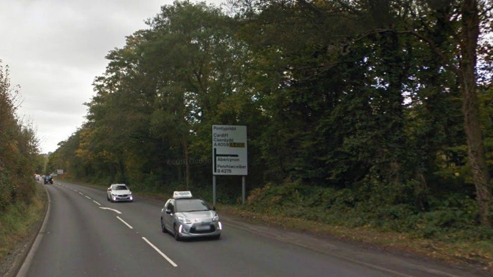 Rhondda Cynon Taff A4059 road improved to prevent flooding - BBC News