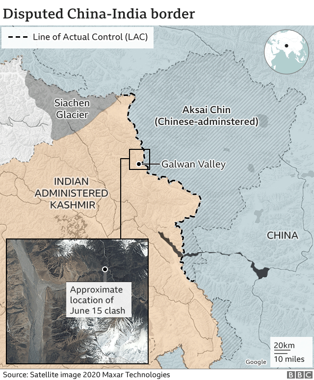Galwan Valley: Satellite images 'show China structures' on India border ...