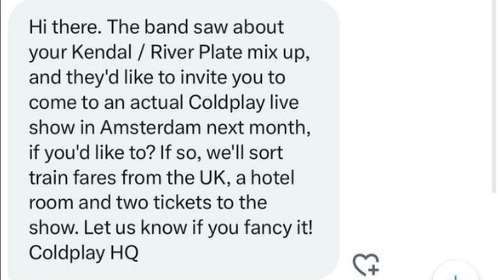 Coldplay surprise Coventry fan after ticket mix-up - BBC News