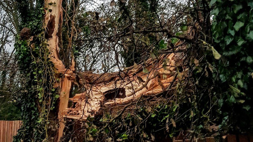 Former Hurricane Ophelia sweeps through Isle of Man - BBC News