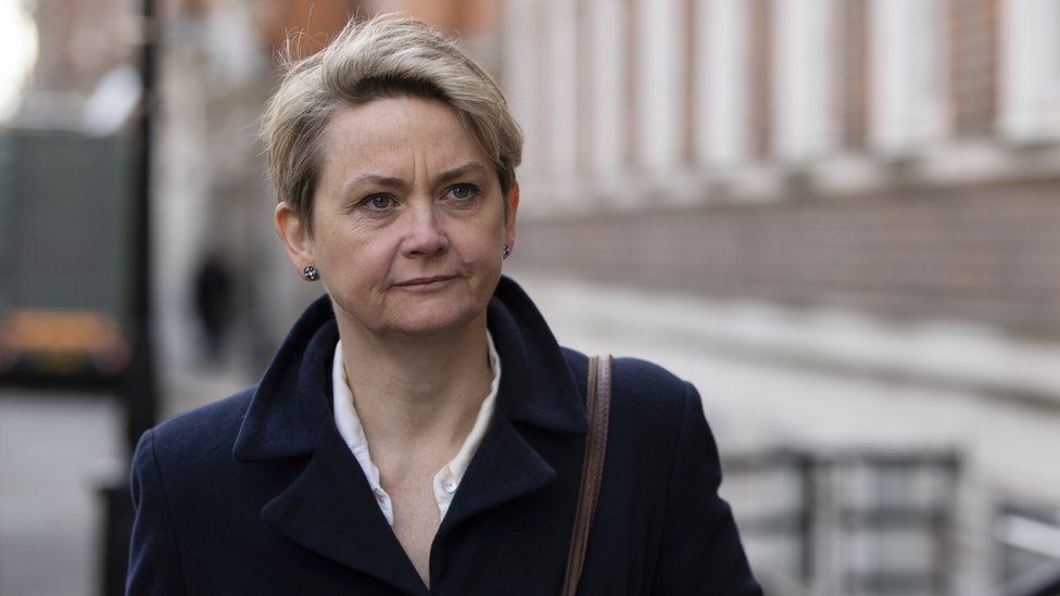 Yvette Cooper's daughter says she is 'scared' in plea to PM - BBC News