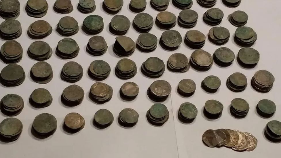 Buried treasure: Historical coin hoard found buried under a cottage ...