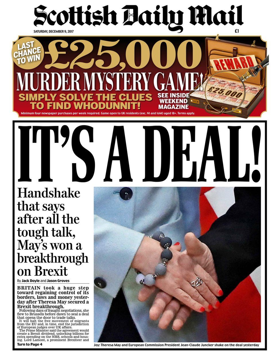 The papers: Brexit deal at last - BBC News