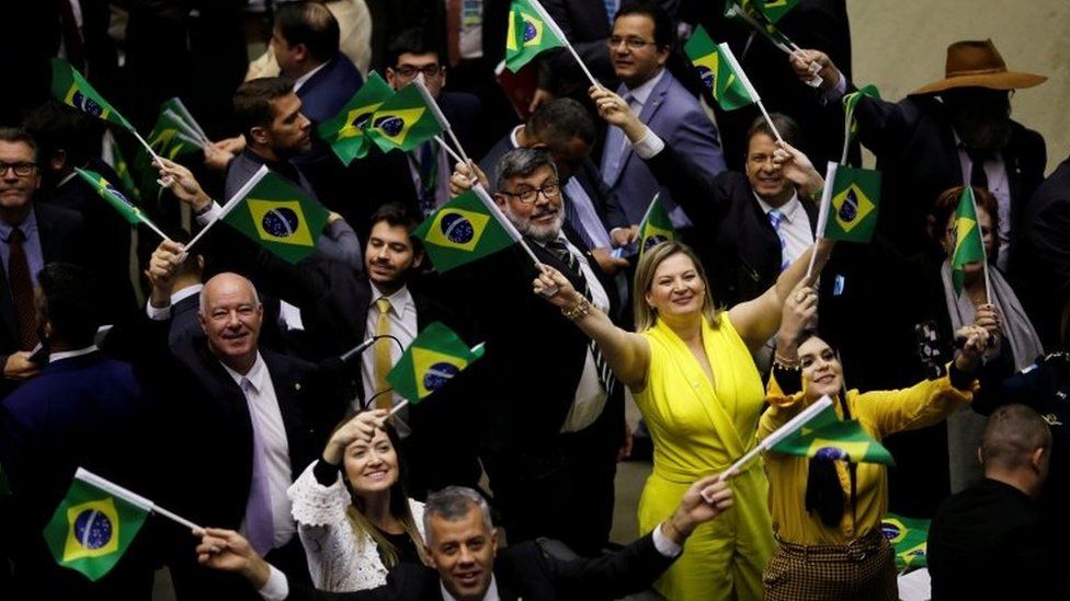 Brazil pensions: Victory for Jair Bolsonaro as reform passes - BBC News