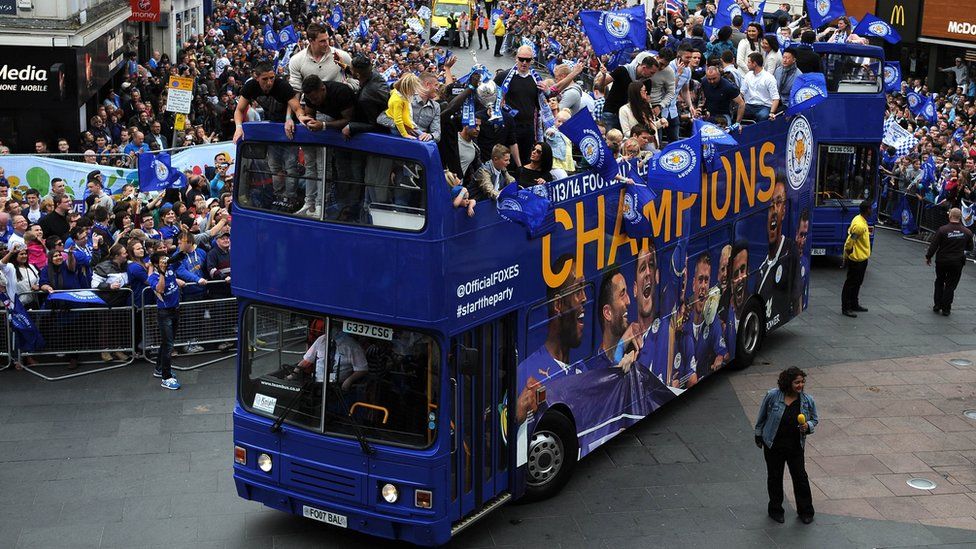 Victory parade to celebrate Leicester City winning Premier League - BBC ...