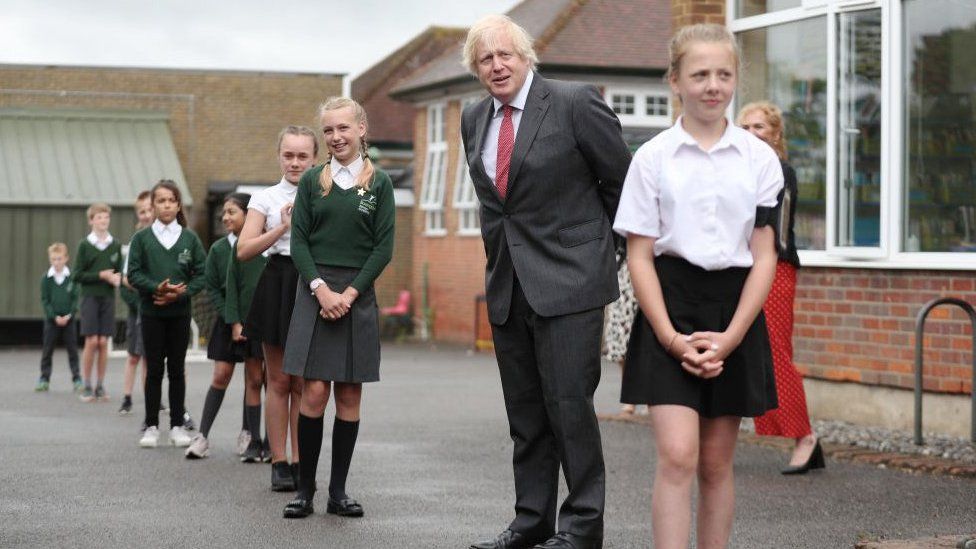 Schools: Prime Minister Boris Johnson says that opening classrooms is a ...