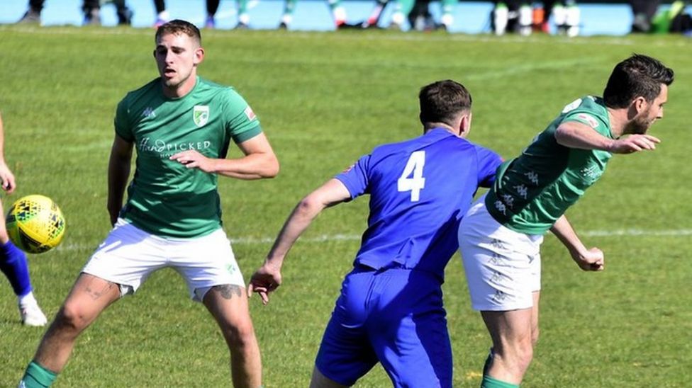 Lucas Hanley: Guernsey FC goalkeeper fine after head injury scare - BBC ...