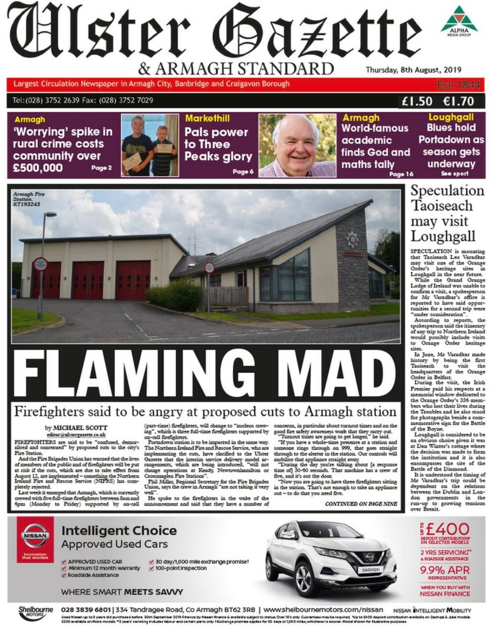NI weekly paper review: Saving seals and fire service cuts - BBC News