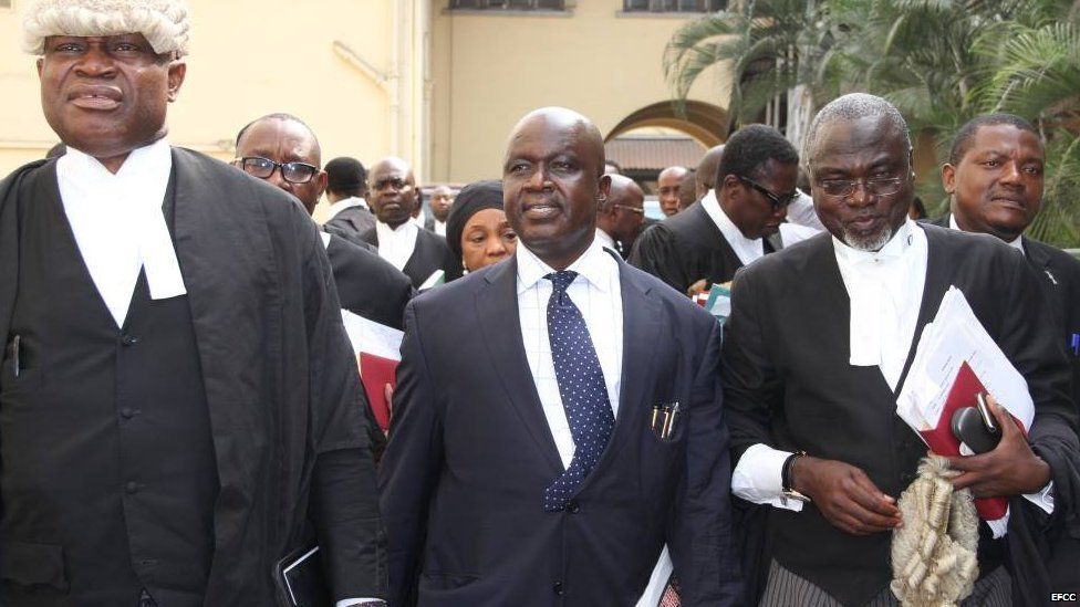 Nigerian judge hits out at man's 90-lawyer defence team - BBC News