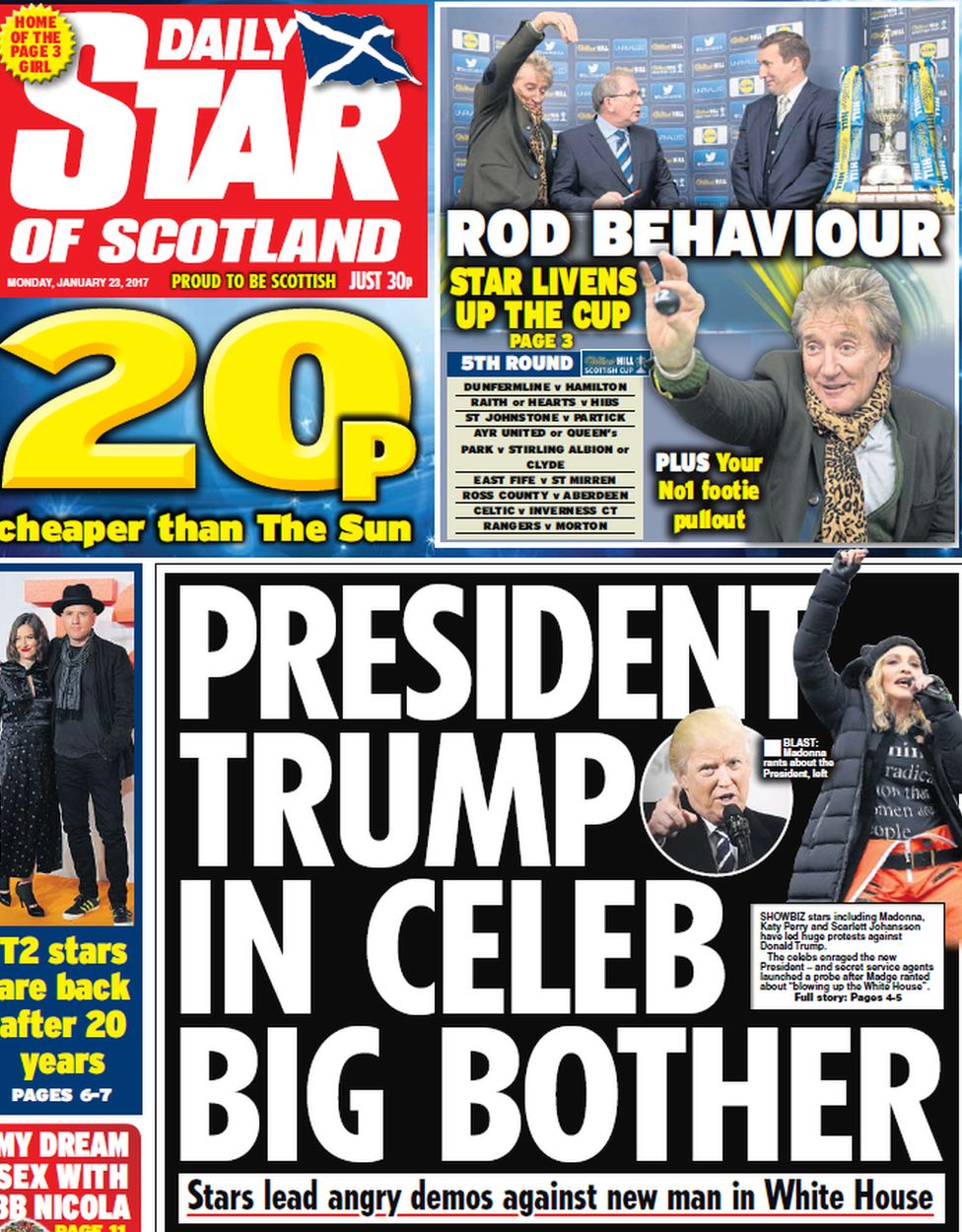 Scottish papers: Trident misfire fallout and 'tipsy' Sir Rod - BBC News