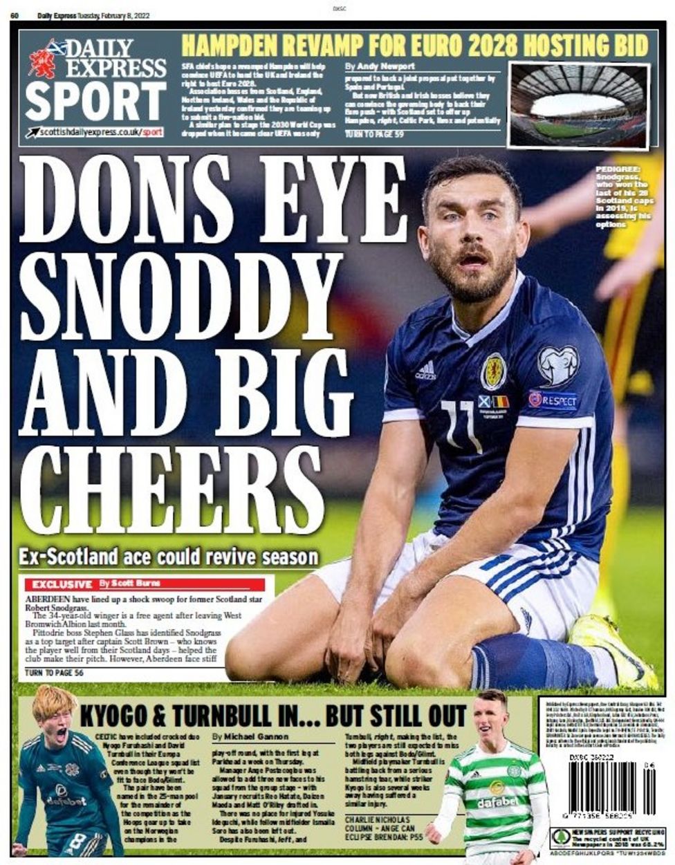 Scottish Gossip: Snodgrass, Aberdeen, Celtic, Sims. Ross County - BBC Sport