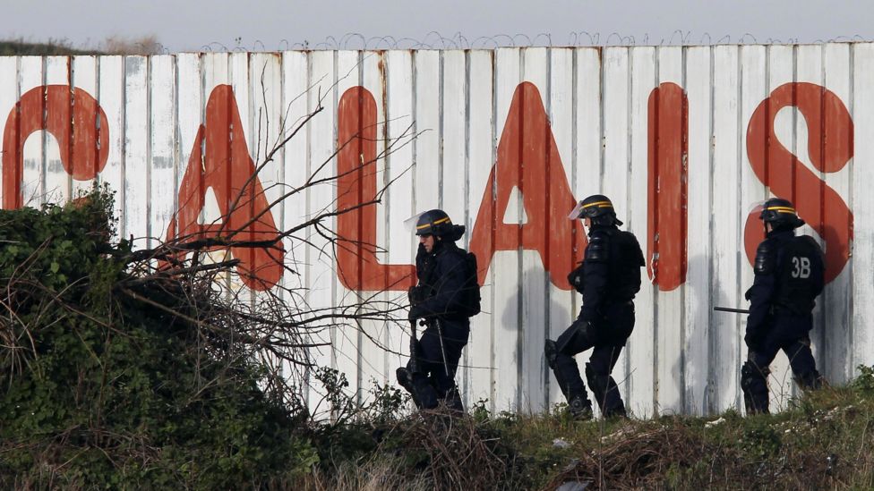 Banksy's Calais 'Jungle' teargas mural boarded up by building firm ...