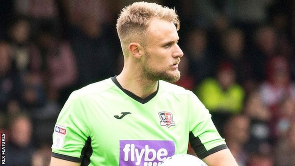 Lewis Ward: Exeter City goalkeeper played on despite having broken arm ...