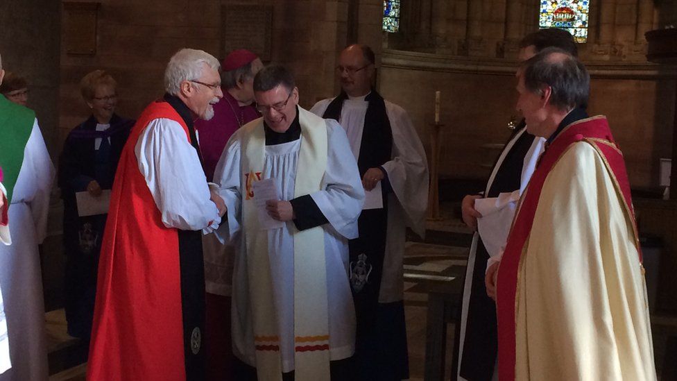 Belfast's St Anne's Cathedral: Catholic priest installed for first time ...