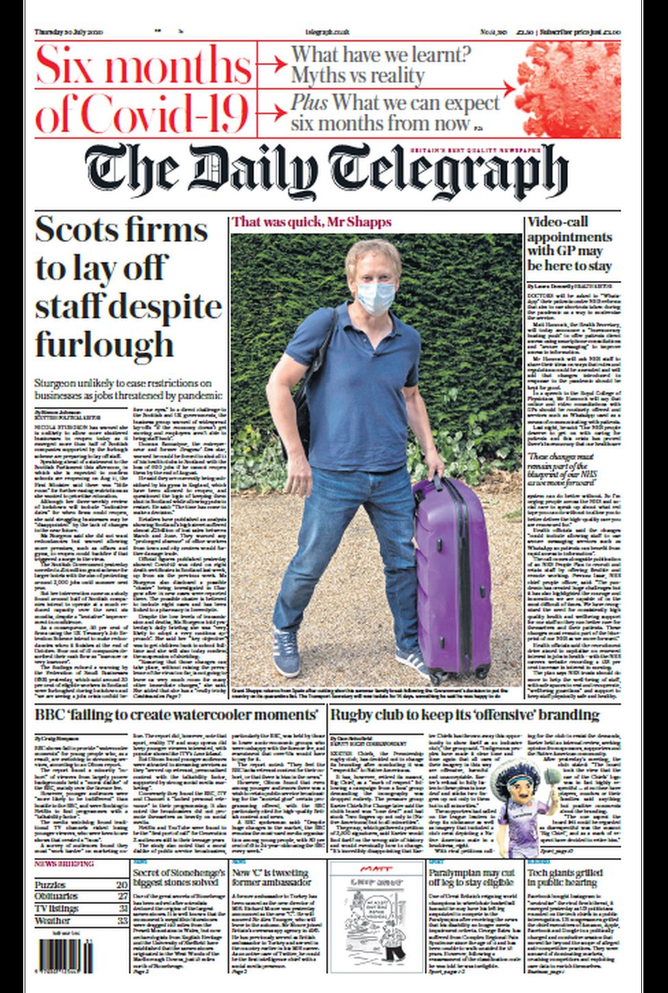 Scotland's papers: Schools return and Maddie search - BBC News