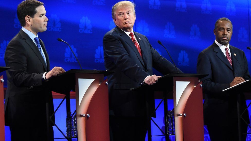 US Republicans spar in fiery 2016 presidential debate - BBC News