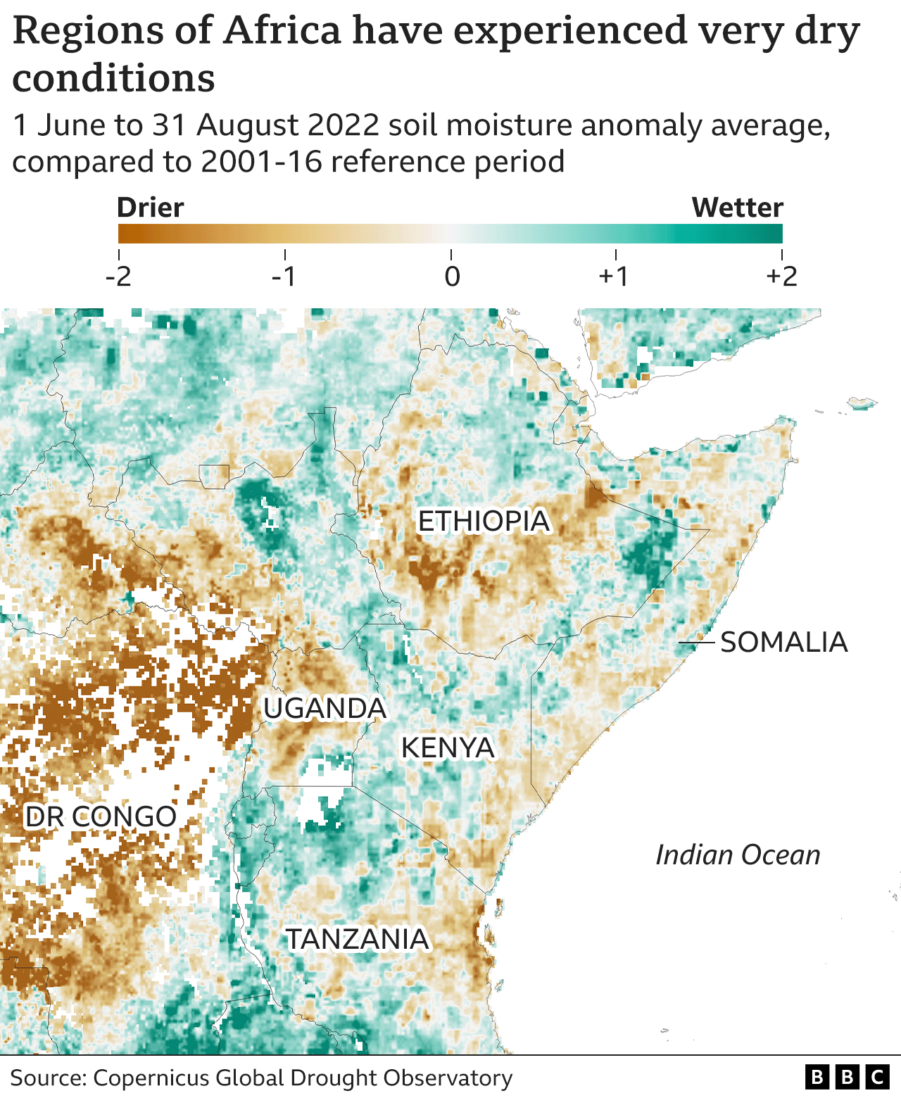 China, Europe, US drought: Is 2022 the driest year recorded? - BBC News
