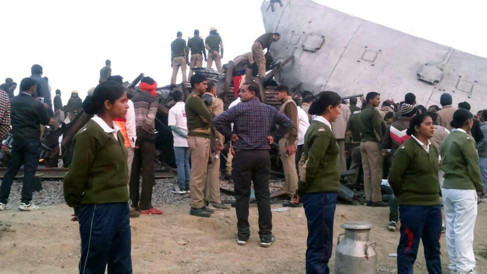 India train crash in pictures - BBC News