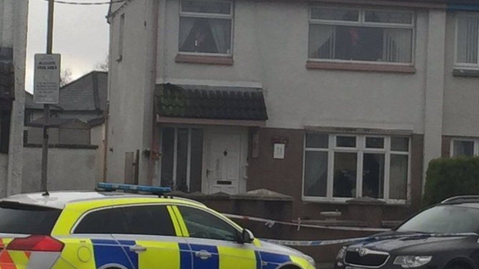 Coleraine: Mother and son shot in house by masked man - BBC News