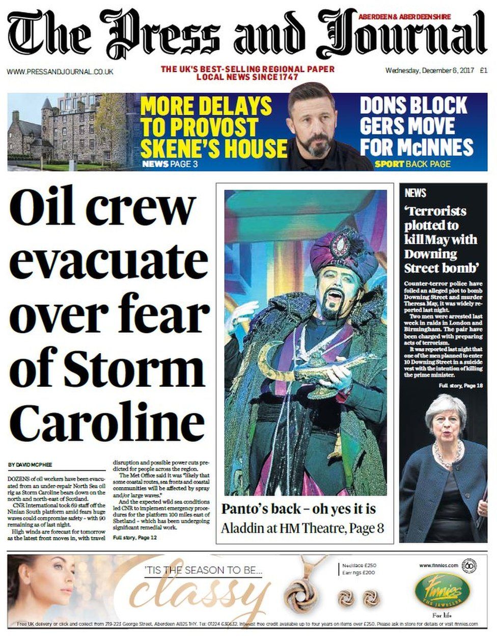 Scotland's papers: 'Plot to kill PM' - BBC News