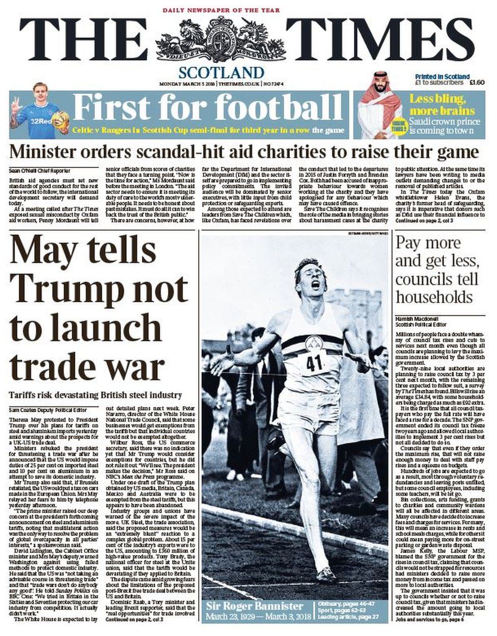 The papers: Whiteout pay docking row - BBC News