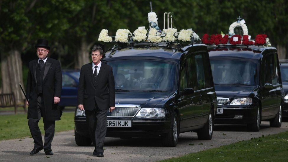 Westminster attack: Funeral held for Leslie Rhodes - BBC News