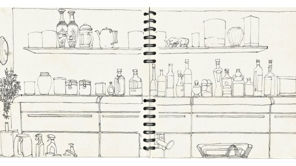 Coronavirus: Architect keeps lockdown sketchbook 'diary' - BBC News