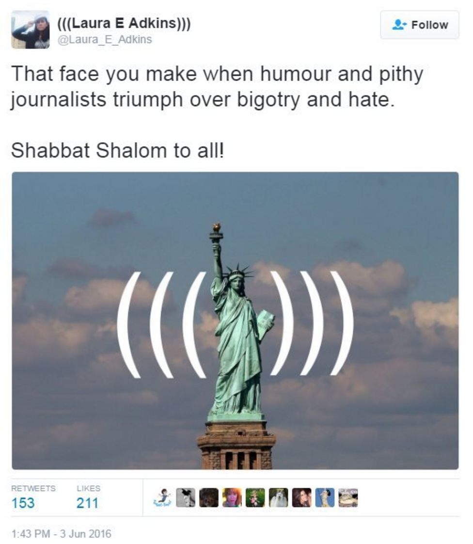 Punctuation protest against far right trolls on Twitter - BBC News