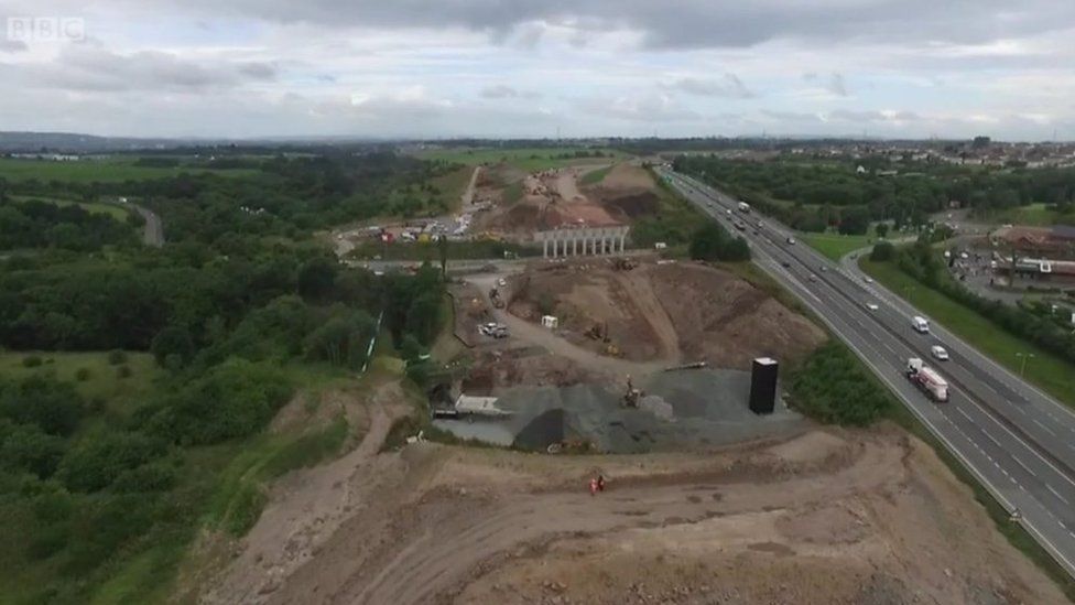 'Significant' delays for next phase of M8, M74 and M73 works - BBC News