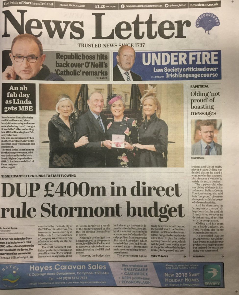 'Direct rule budget' and trial evidence - BBC News