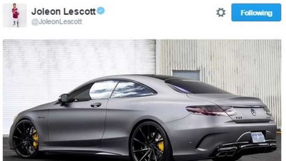 Joleon Lescott: Aston Villa player sorry for 'pocket' tweet - BBC Sport