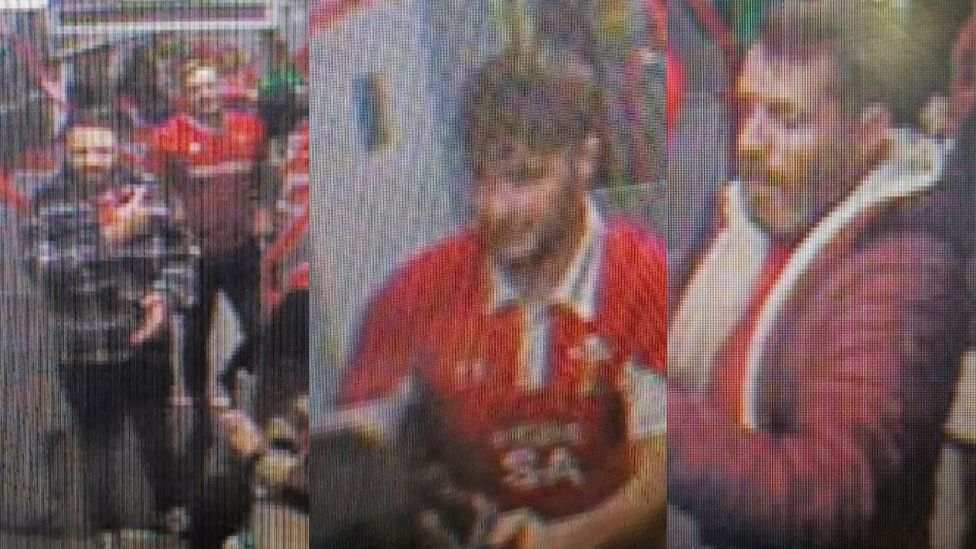 Neath train fight: Trio on CCTV footage identified - BBC News