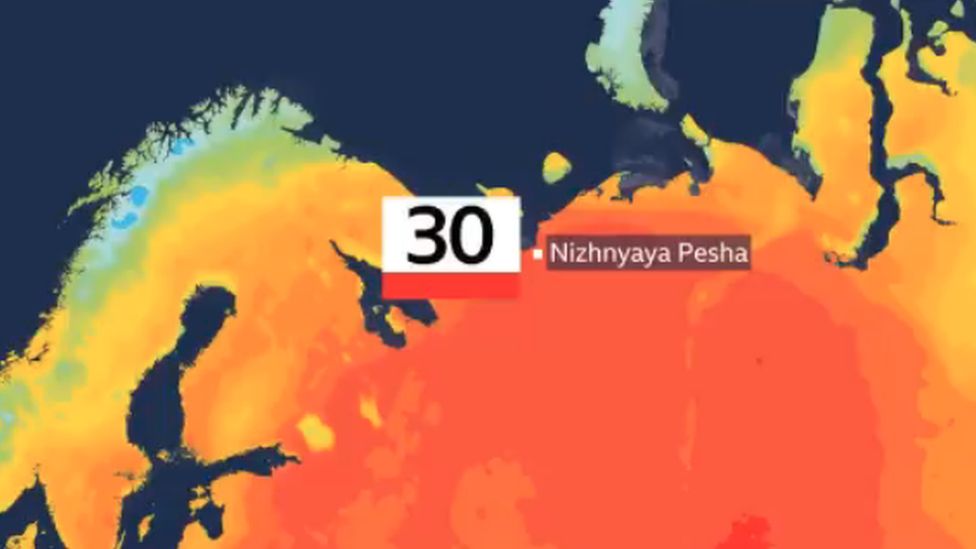 Arctic Circle temperatures soar - BBC Weather