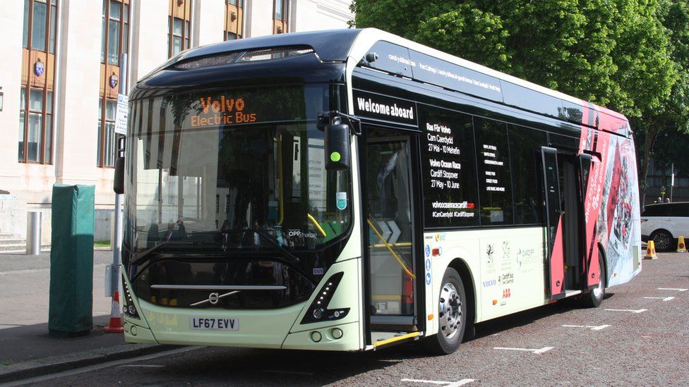 First electric bus trial for Cardiff - BBC News