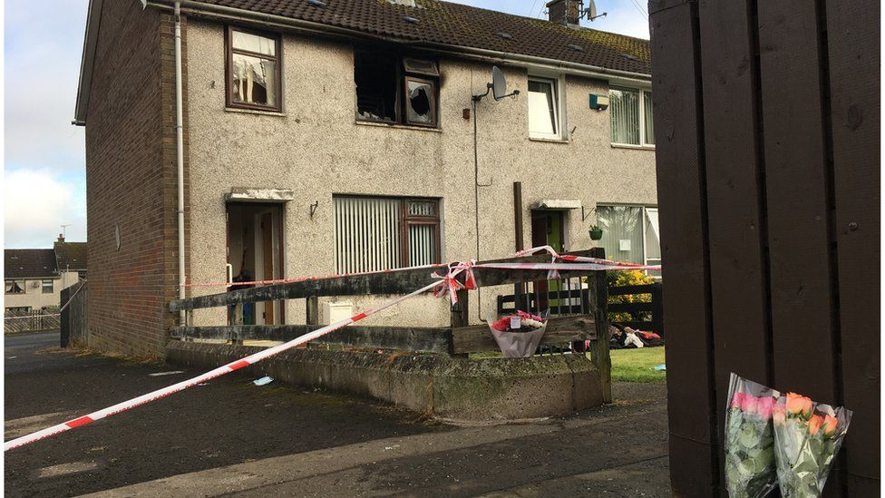 Twelve-year-old Ballymena house fire victim named - BBC News