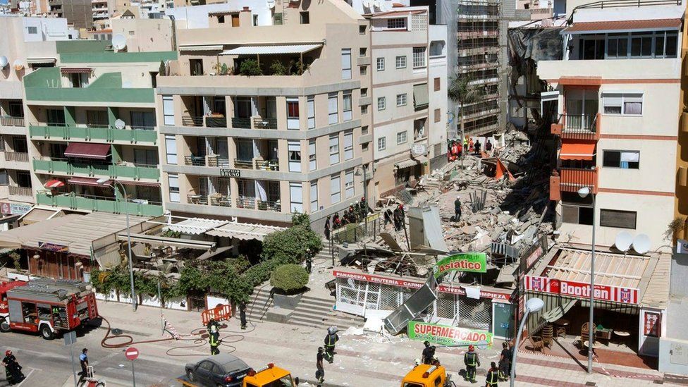 Tenerife building collapse: Woman dies in Los Cristianos explosion ...