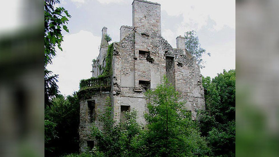 Crumbling Cavers Castle near Hawick could be restored - BBC News