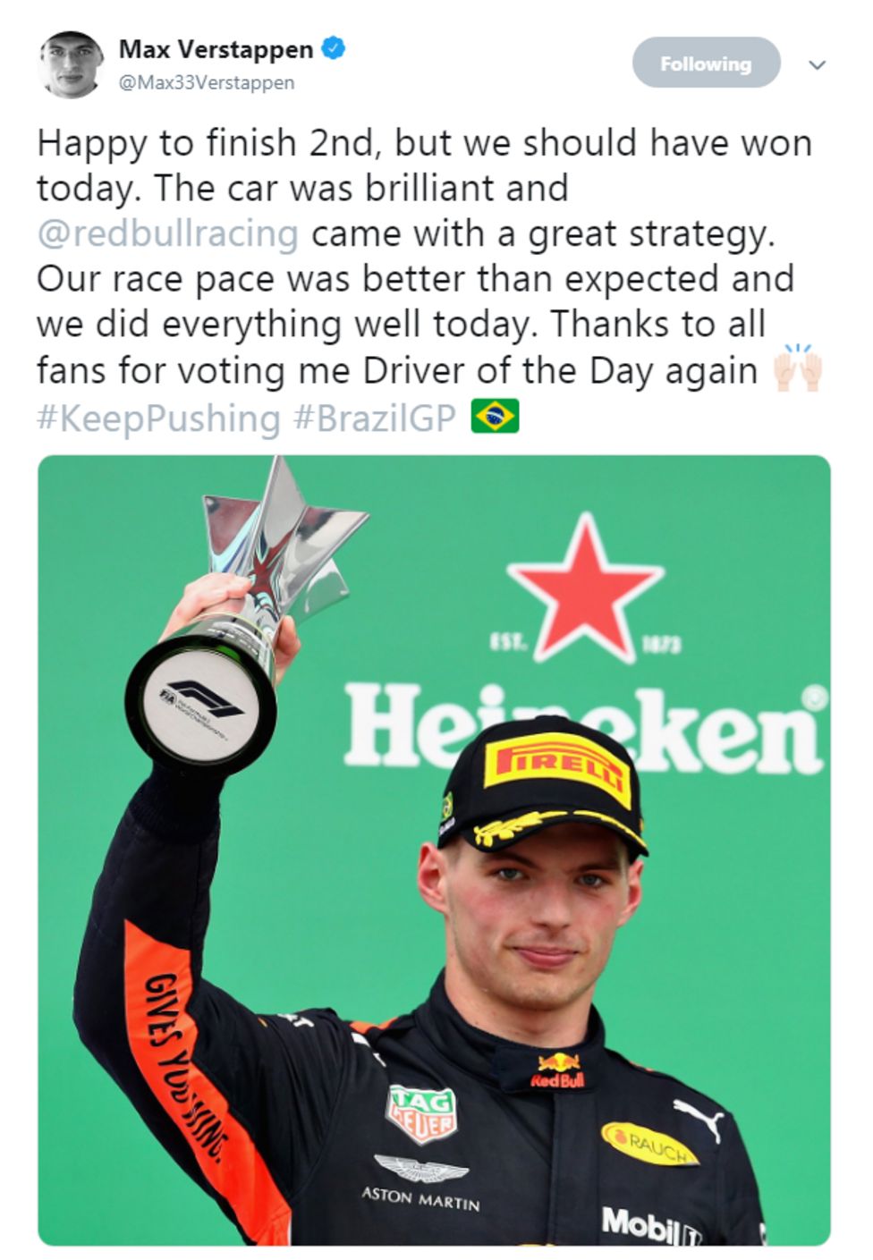 Brazilian GP: Max Verstappen and Esteban Ocon come to blows - BBC Sport