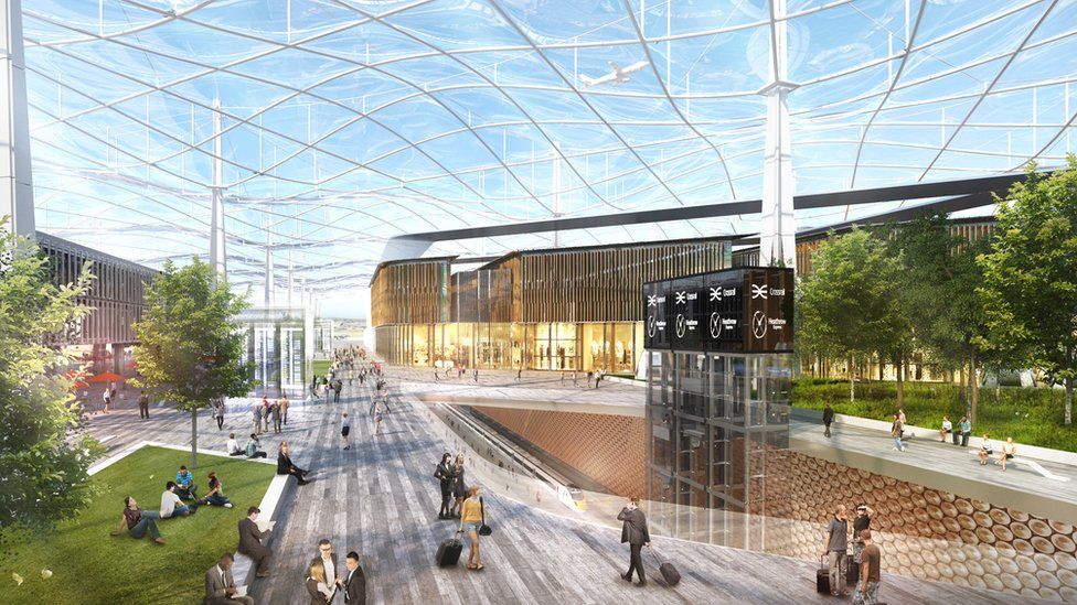 Heathrow runway expansion: Green spaces design revealed - BBC News