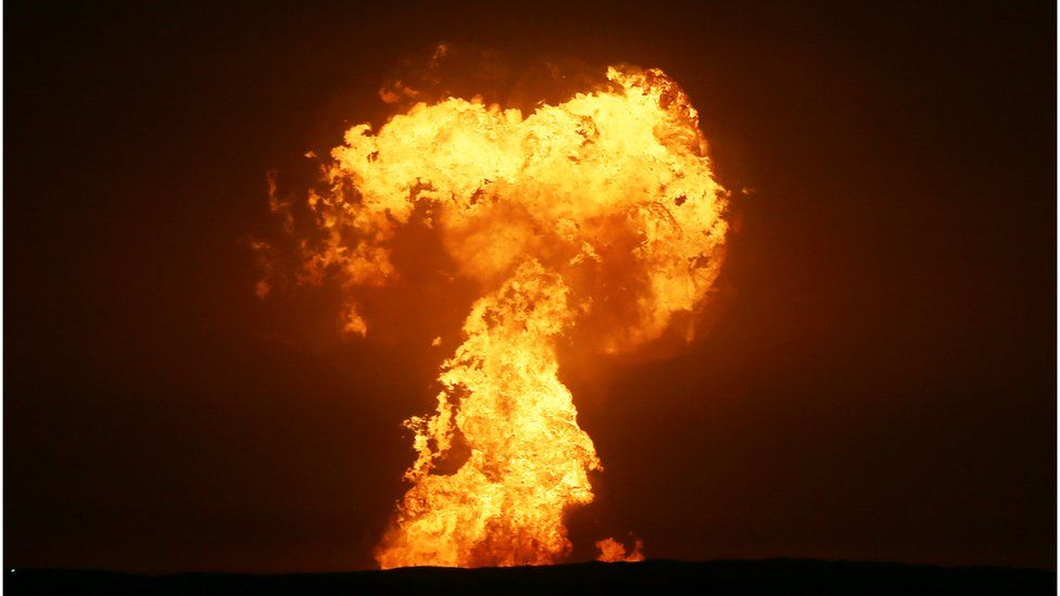 Mud volcanoes: What are they and how do they catch fire? - BBC Newsround