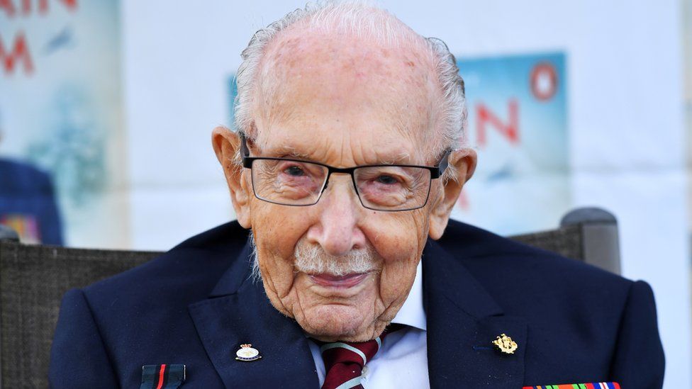 Newspaper headlines: 'Vaccine victory', and Captain Sir Tom Moore in hospital - BBC News