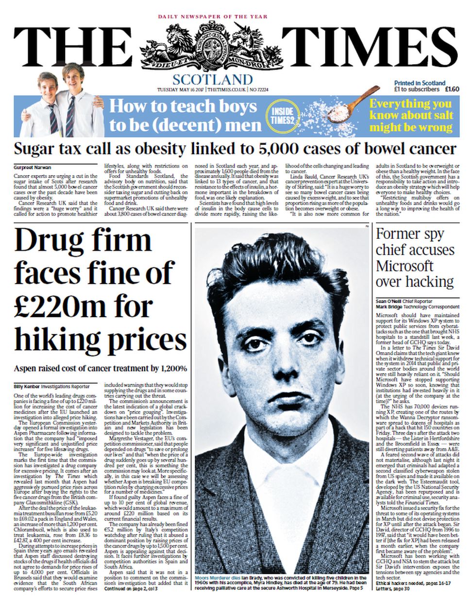 Scotland's papers: Brady dead and Corbyn's 'pitch for power' - BBC News