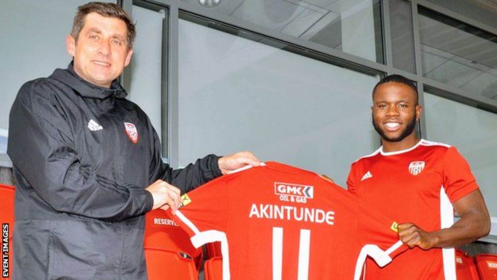 James Akintunde: Candystripes bring in forward until end of the season ...