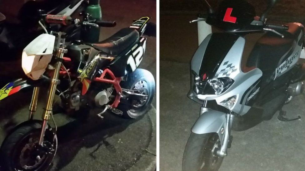 Masked bikers 'ride amok' in Halloween Ride Out - BBC News